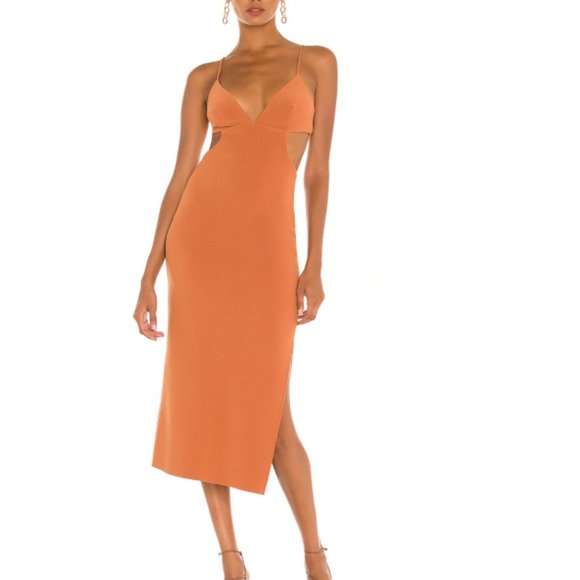 Bec & Bridge | Dresses | Nwt Bec Bridge Ella Midi Dress In Terracotta ...